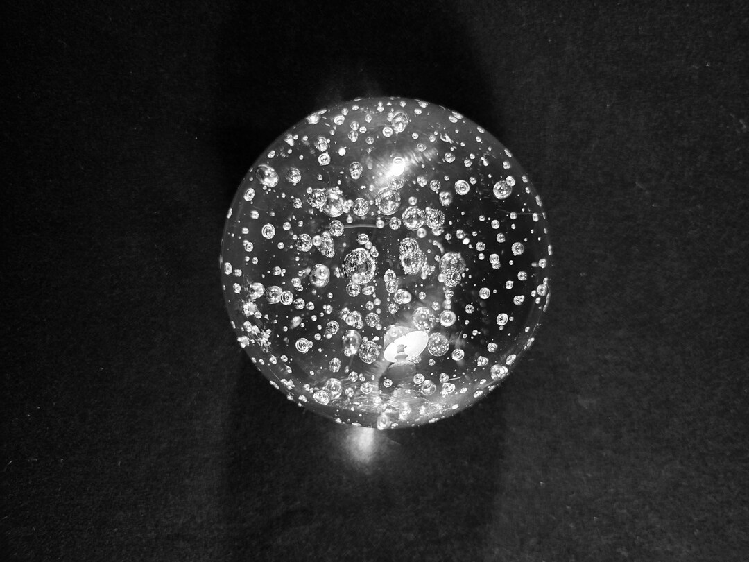 Murano Style Pulegoso Glass Globe Paperweight - Etsy