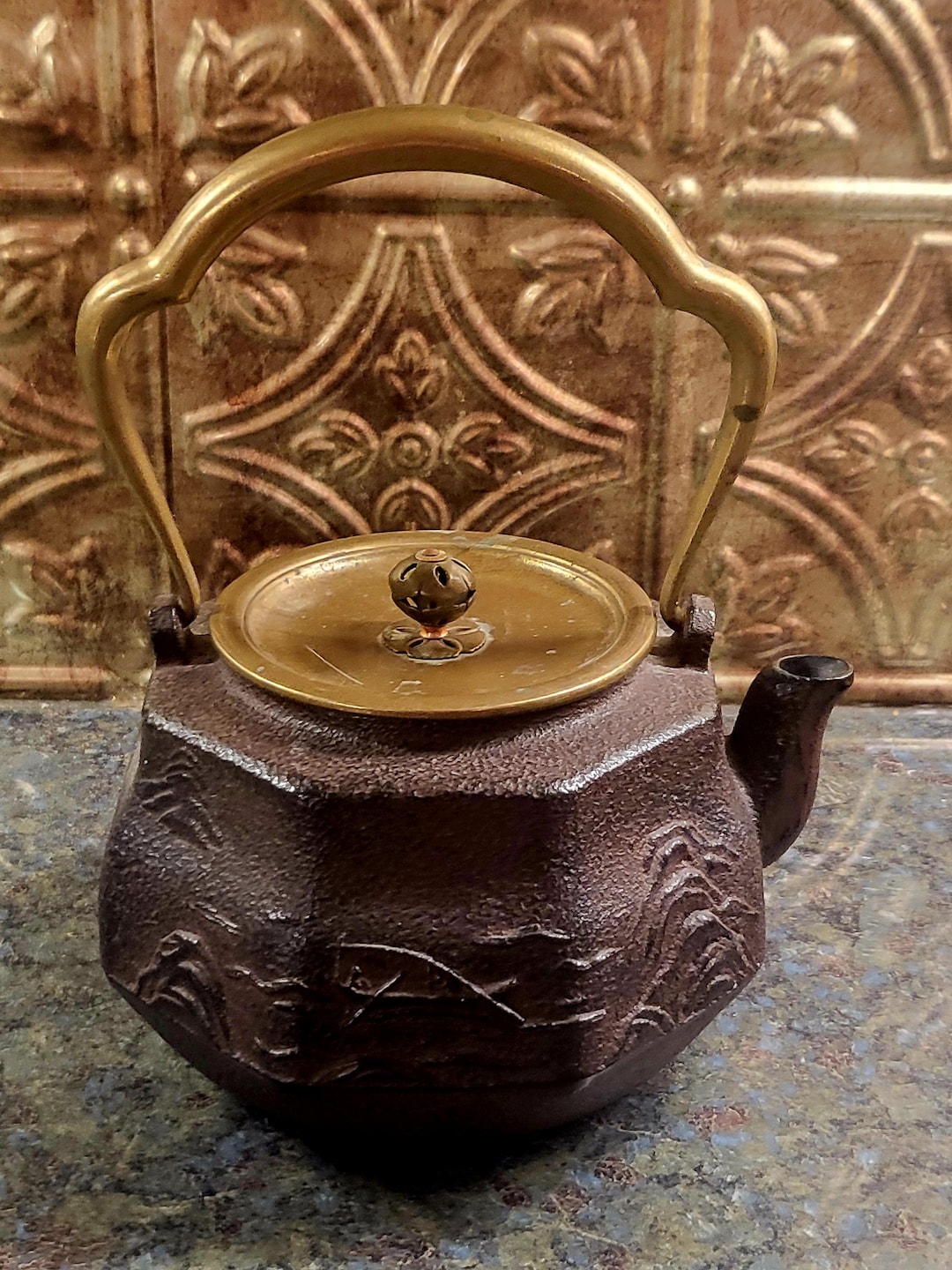 Antique Japanese Cast Iron Tetsubin - Etsy