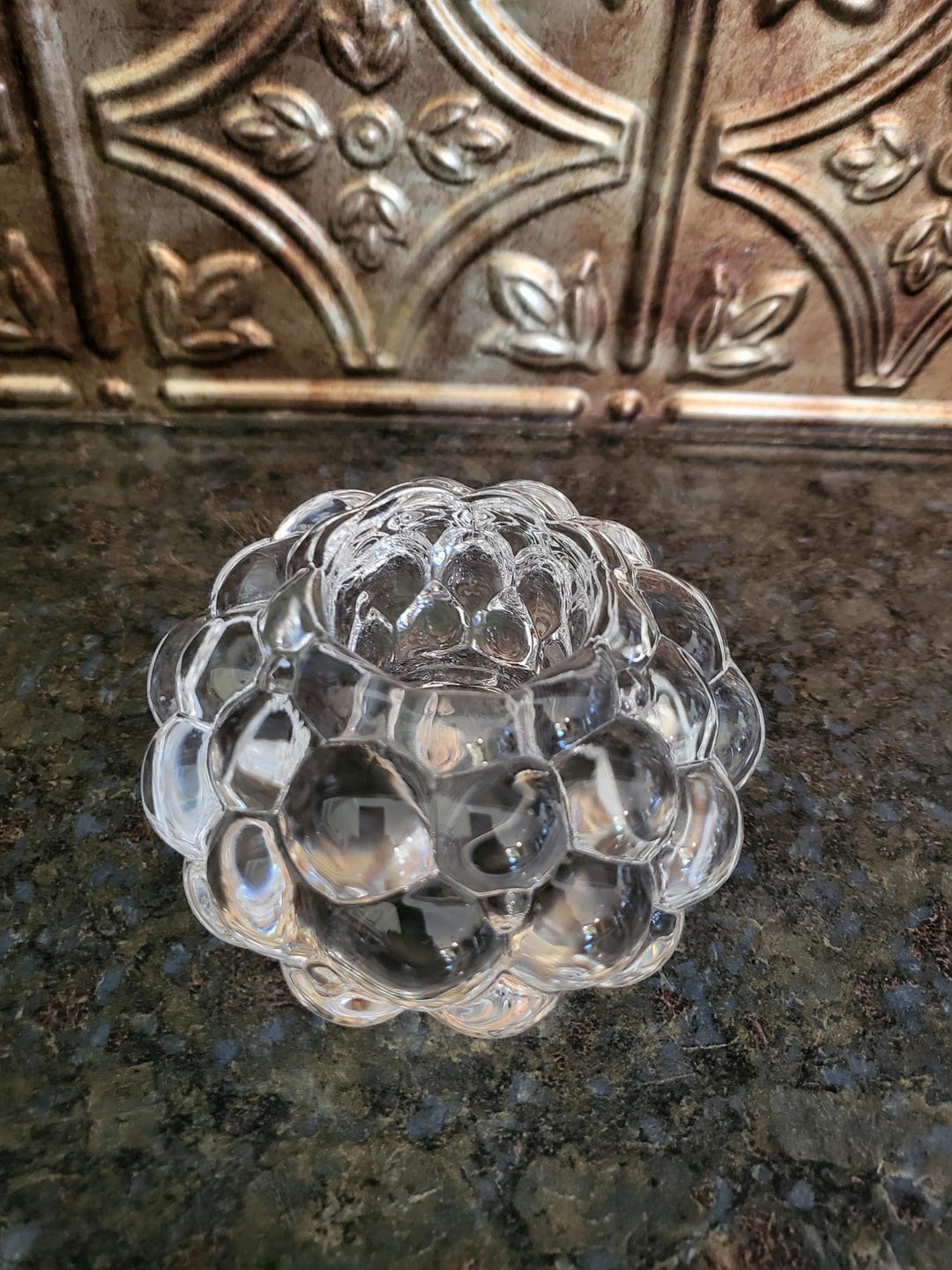 Orrefors of Sweden Crystal Raspberry Pattern Votive Candle Holder - Etsy