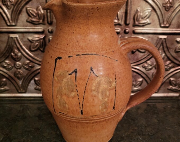 Vintage Barking Spider Stoneware Pottery Jug - Etsy
