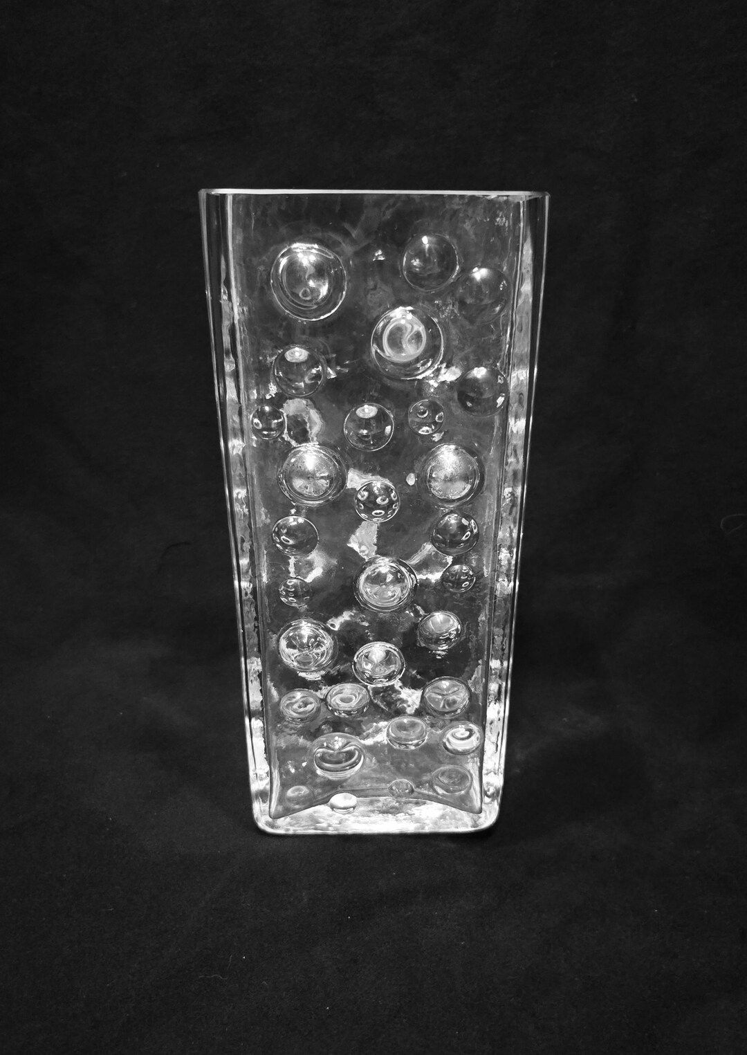 Mid Century Modern MWF Heavy Crystal Clear Bubble Vase - Etsy