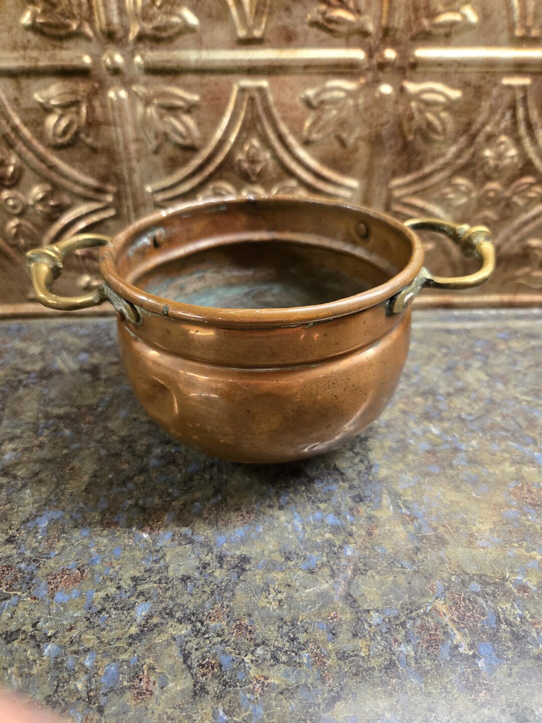 Antique Circa 1810 Handmade Copper Sauce Pot With Brass Handles - Etsy