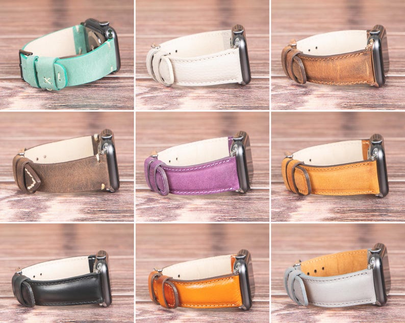 Personalized Leather Fitbit Versa 4 Sense 2 Watch Band Men | Women ...