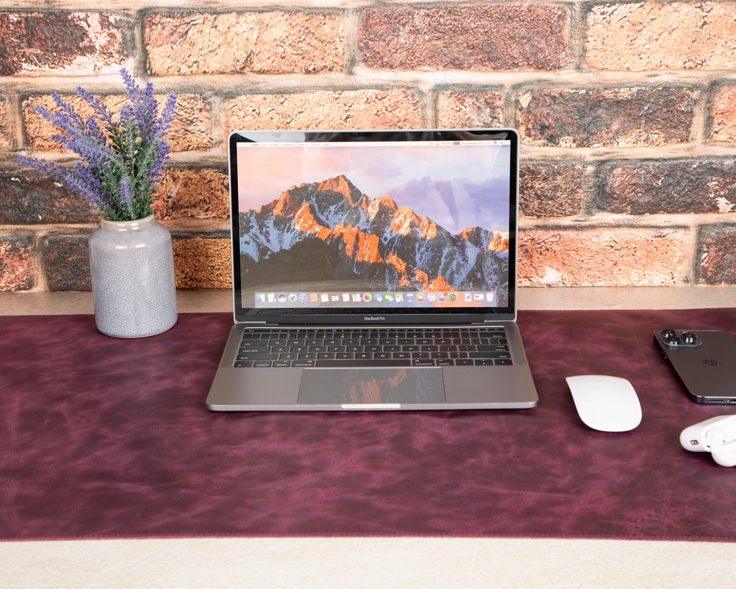 Custom Leather Desk Mat, Personalized Desk Pad, Large Desk Blotter ...