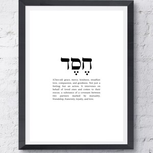 Hebrew Biblical Word Wall Art, Ten in Pack, Shalom and More, Digital ...