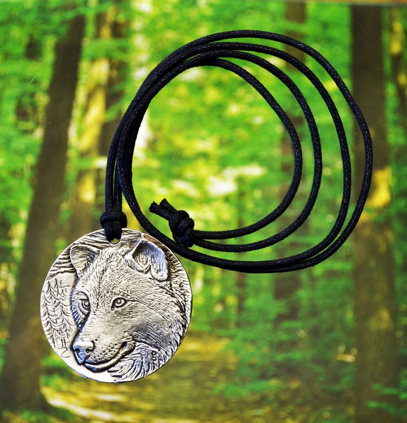 Collar de Lobos Wolf Necklace Colgante de Lobo Gris Grey | Etsy