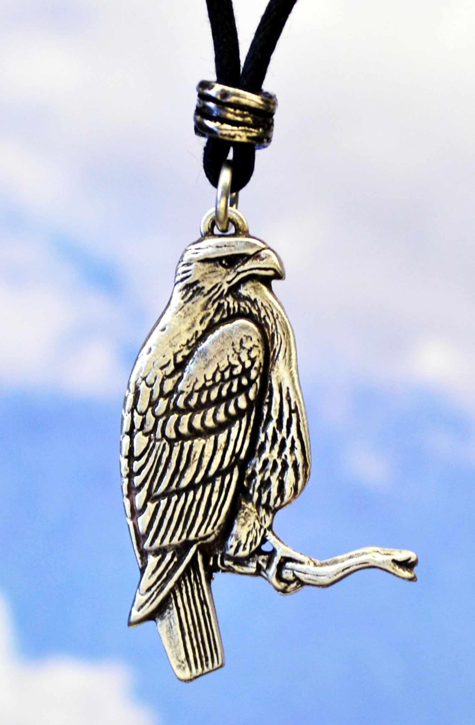Red Tail Hawk Necklace Pendant Hawk Jewelry Raptor - Etsy