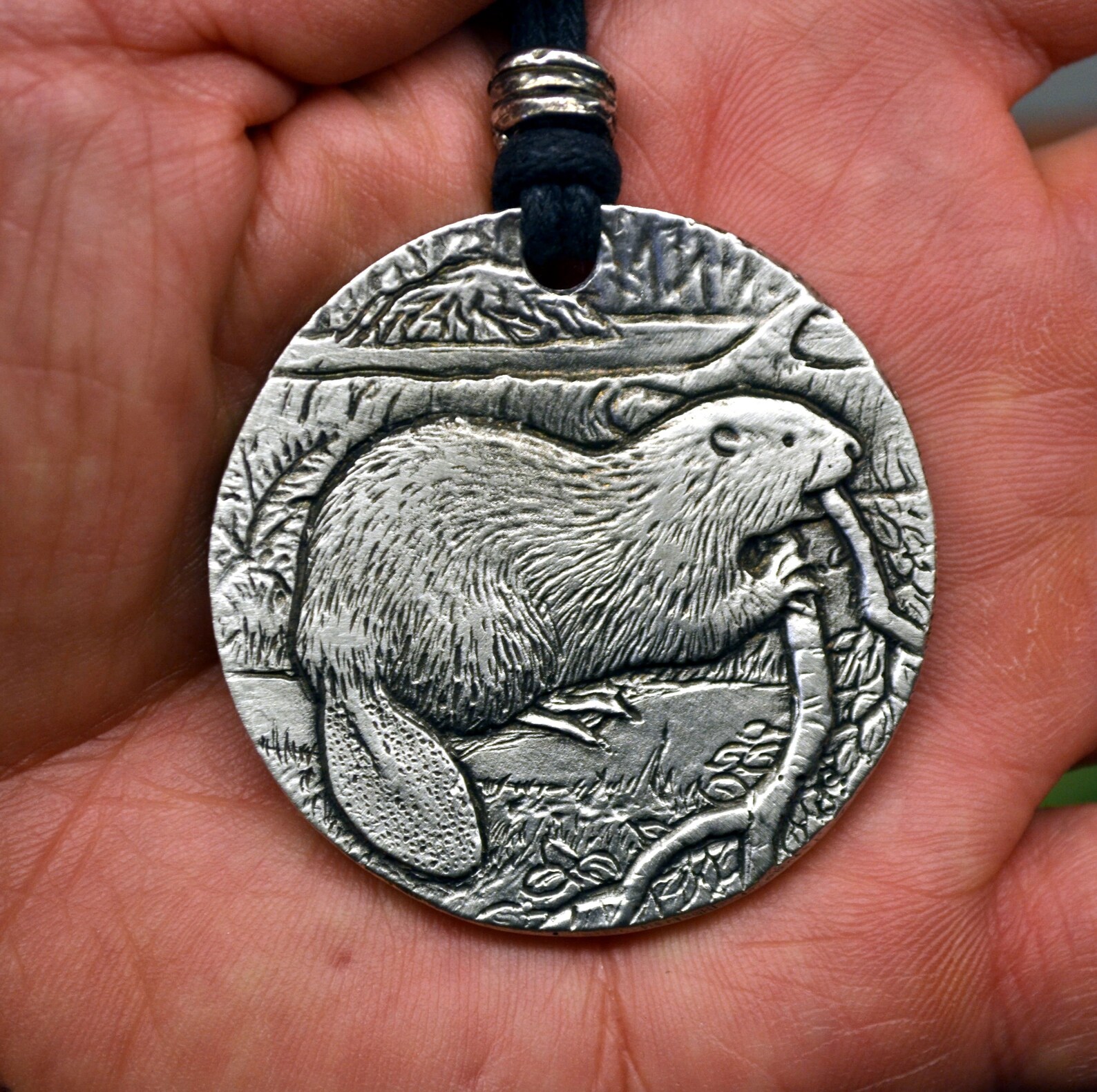 Beaver Necklace Pendant Beavers Wildlife Jewelry - Etsy