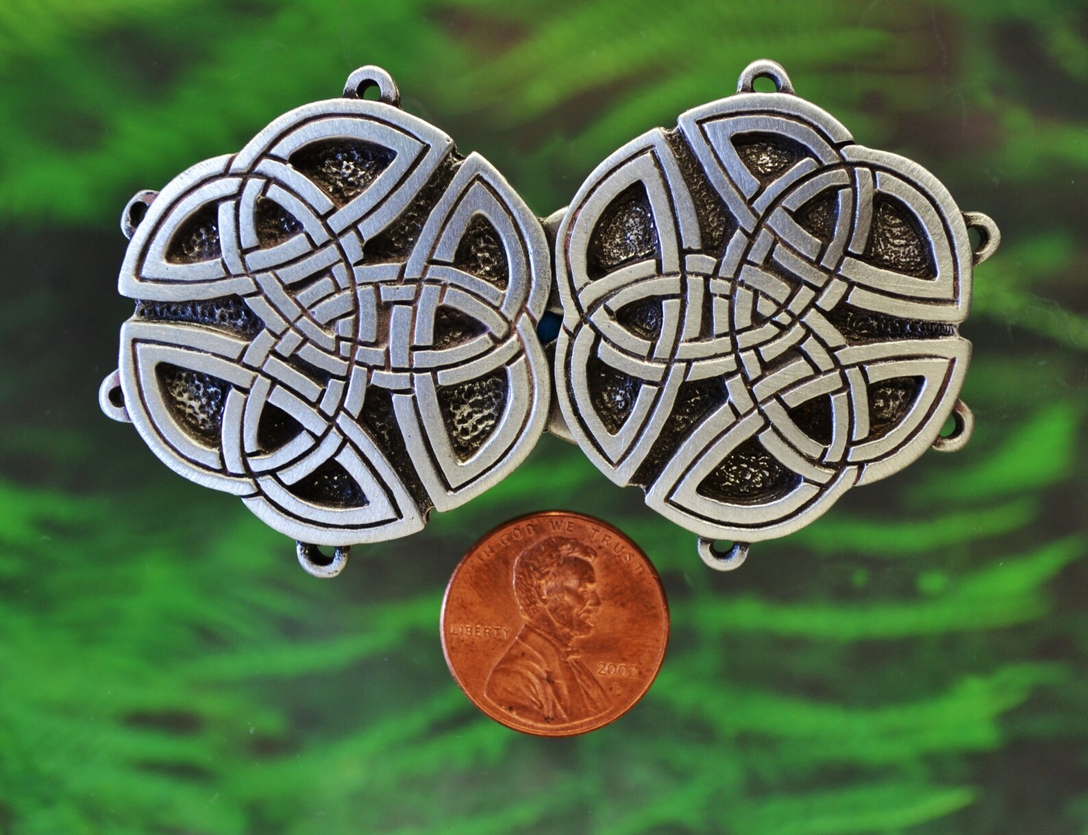 Celtic Knot Cloak Clasp Round Celtic Cape Clasp in Fine - Etsy
