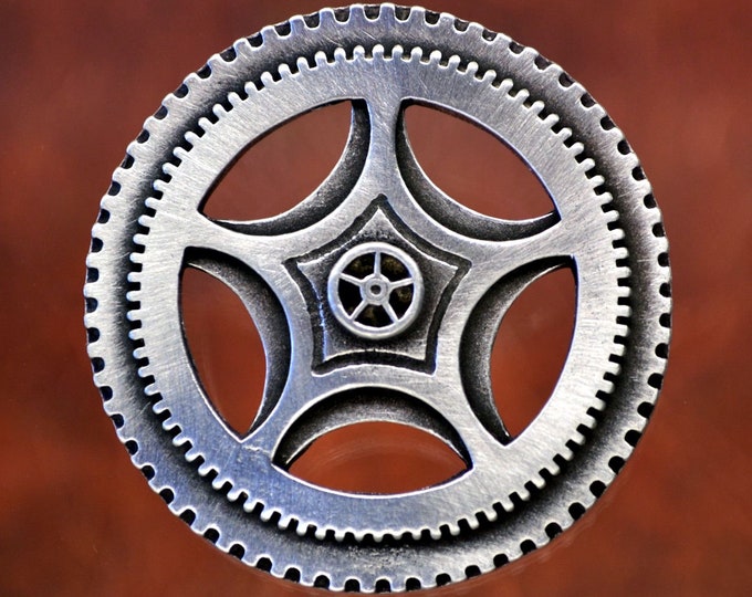 Steampunk Gear Button Steampunk Buttons in Fine Pewter 2 Inch 51 Mm - Etsy