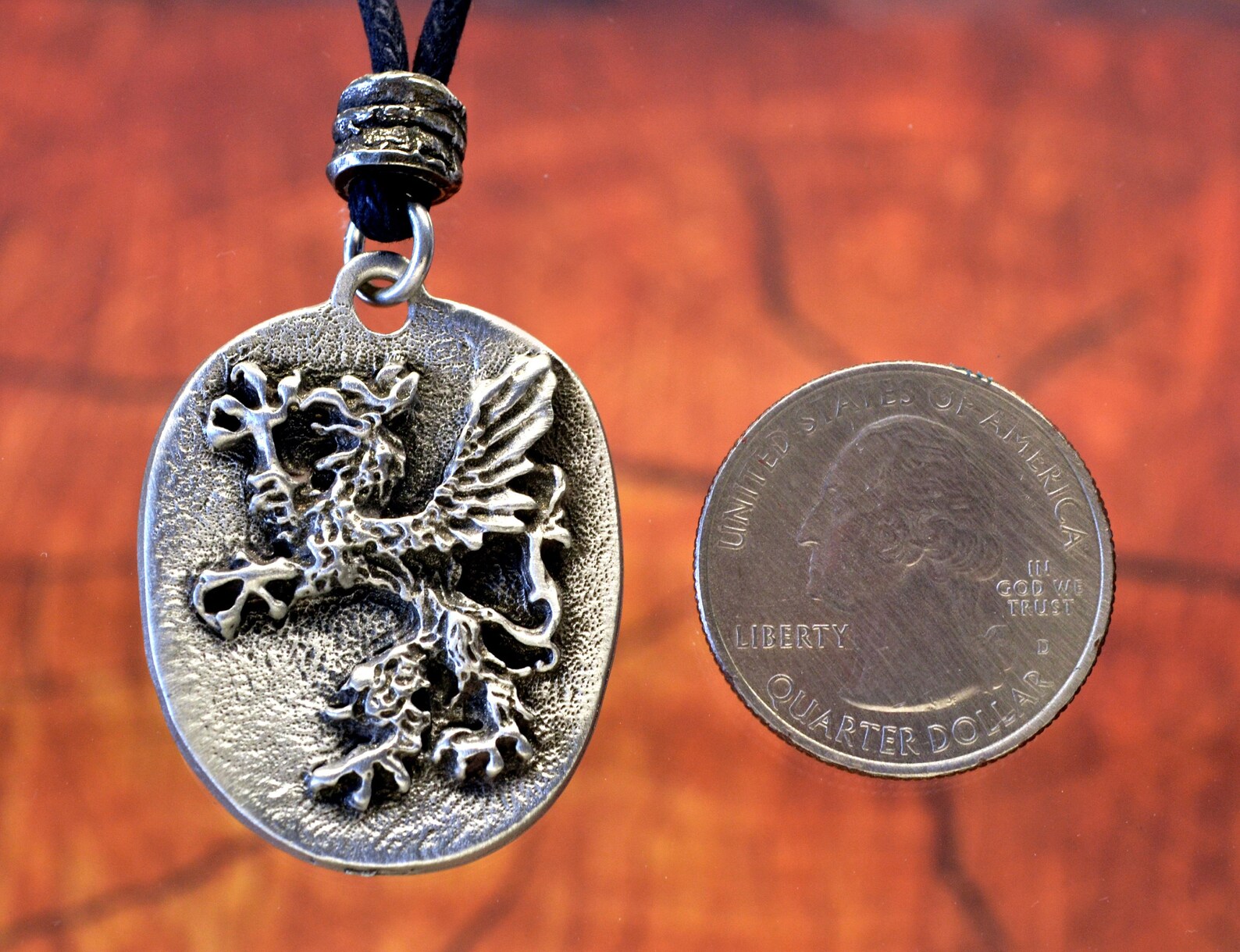 Griffin Necklace Pendant Griffin Jewelry Heraldic Jewelry - Etsy