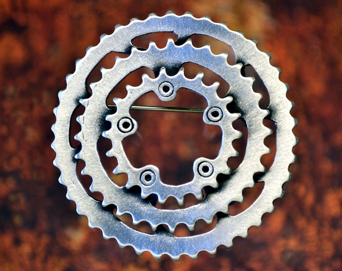 Steampunk Gear Pin Steampunk Jewelry Steampunk Sprocket Brooch ...