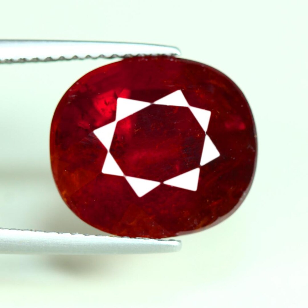 12.28 Cts_great Best Color_100 % Natural Vivid Red Spessartite Garnet ...