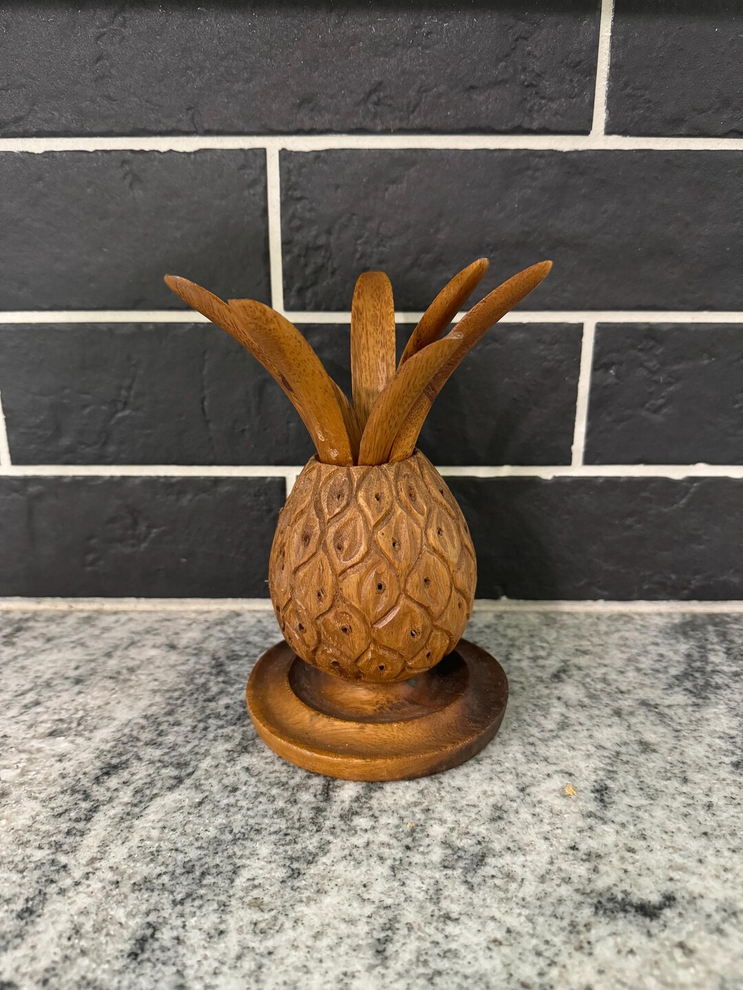Wooden Pineapple Serving Dish - Etsy