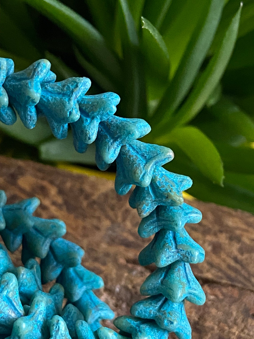 Bell Flower Beads Trumpet Flower Beads Czech Flower Beads Czech Glass ...