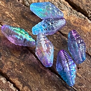 Czech Glass Beads - Shell Beads - Sea Shell Beads - Conch Shell Beads ...