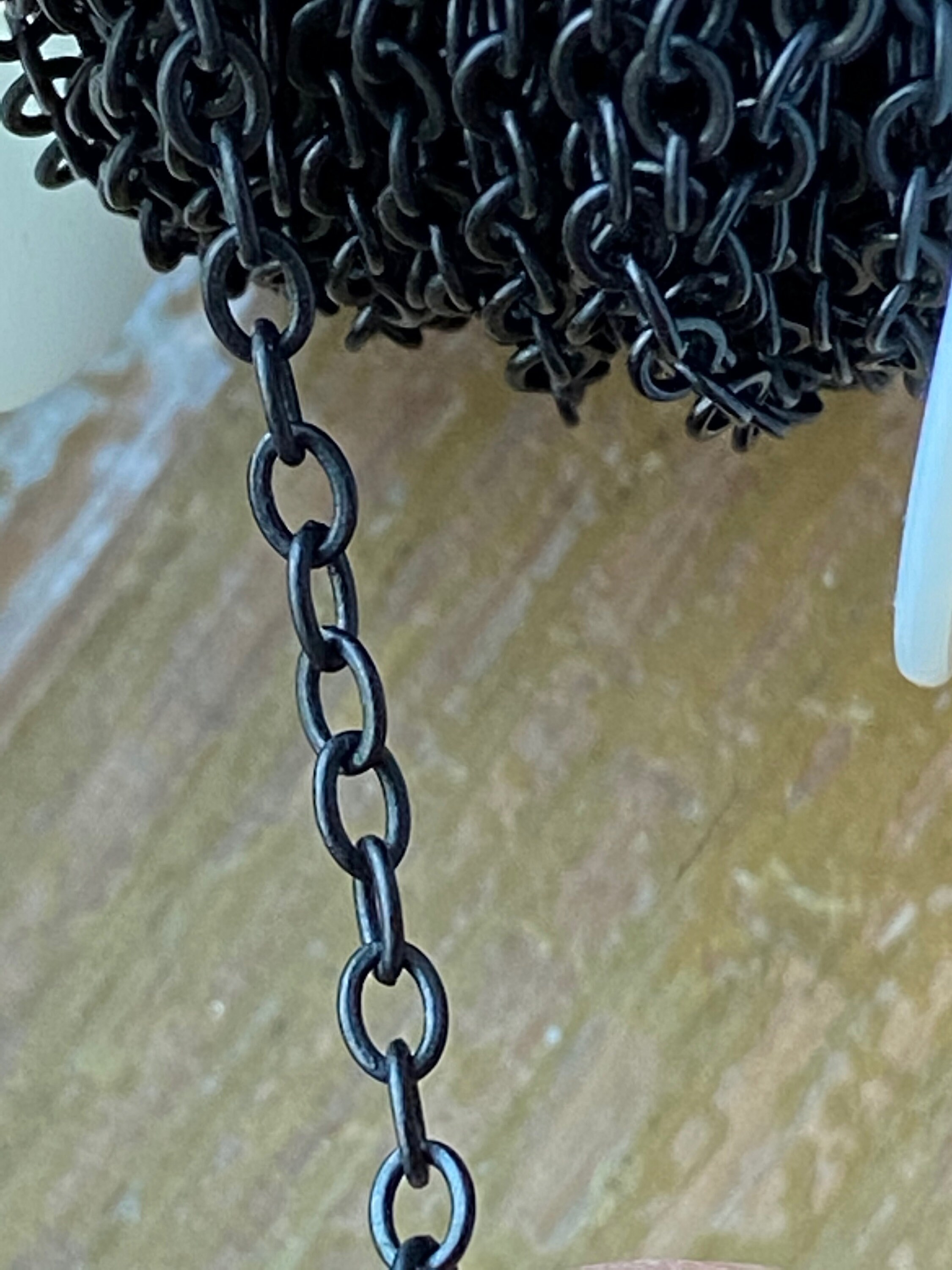 Matte Black Cable Chain Matte Black Chain Black Chain - Etsy 日本