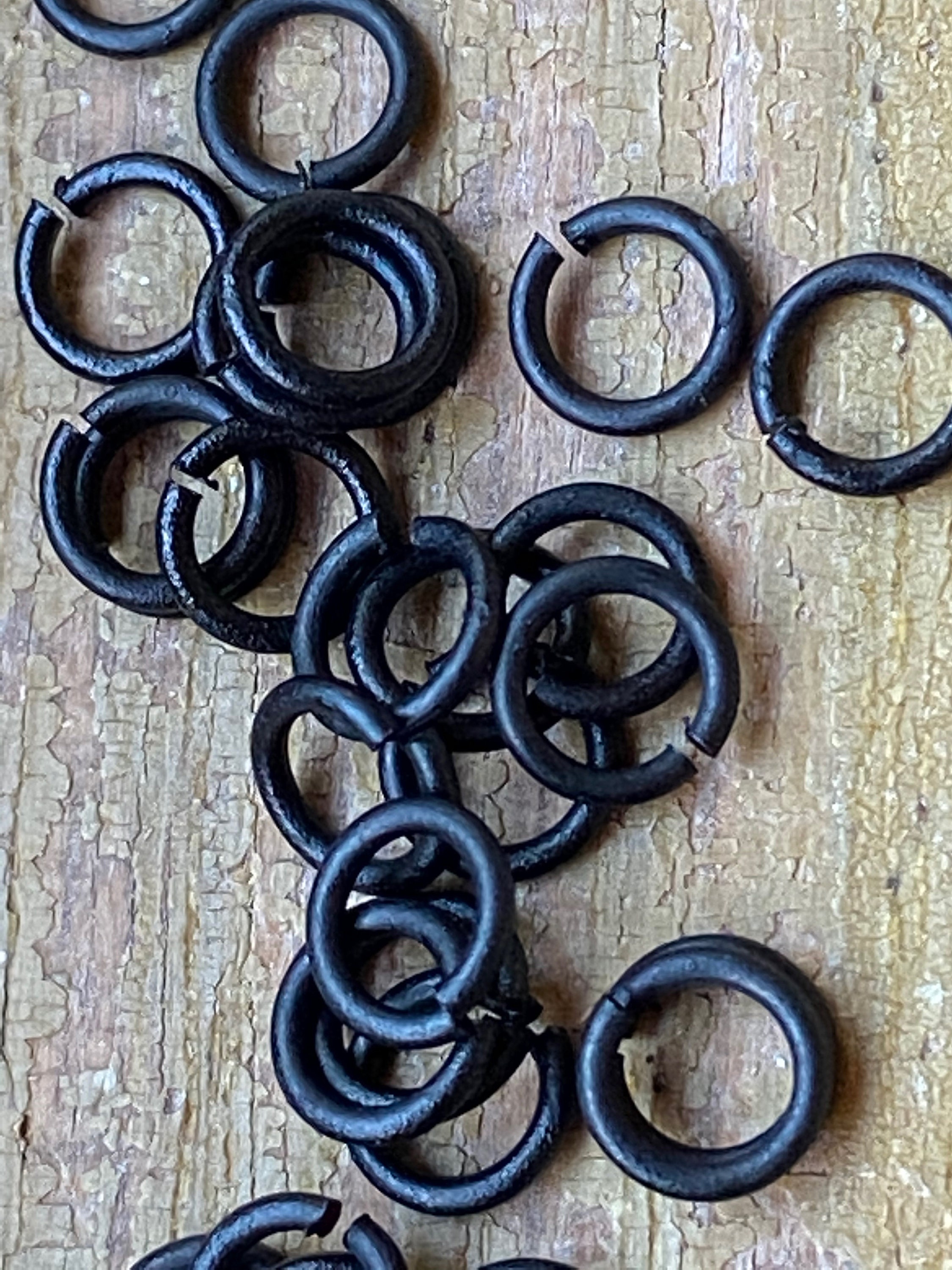 Matte Black Jump Rings Black Jump Rings Matte Black Rings - Etsy