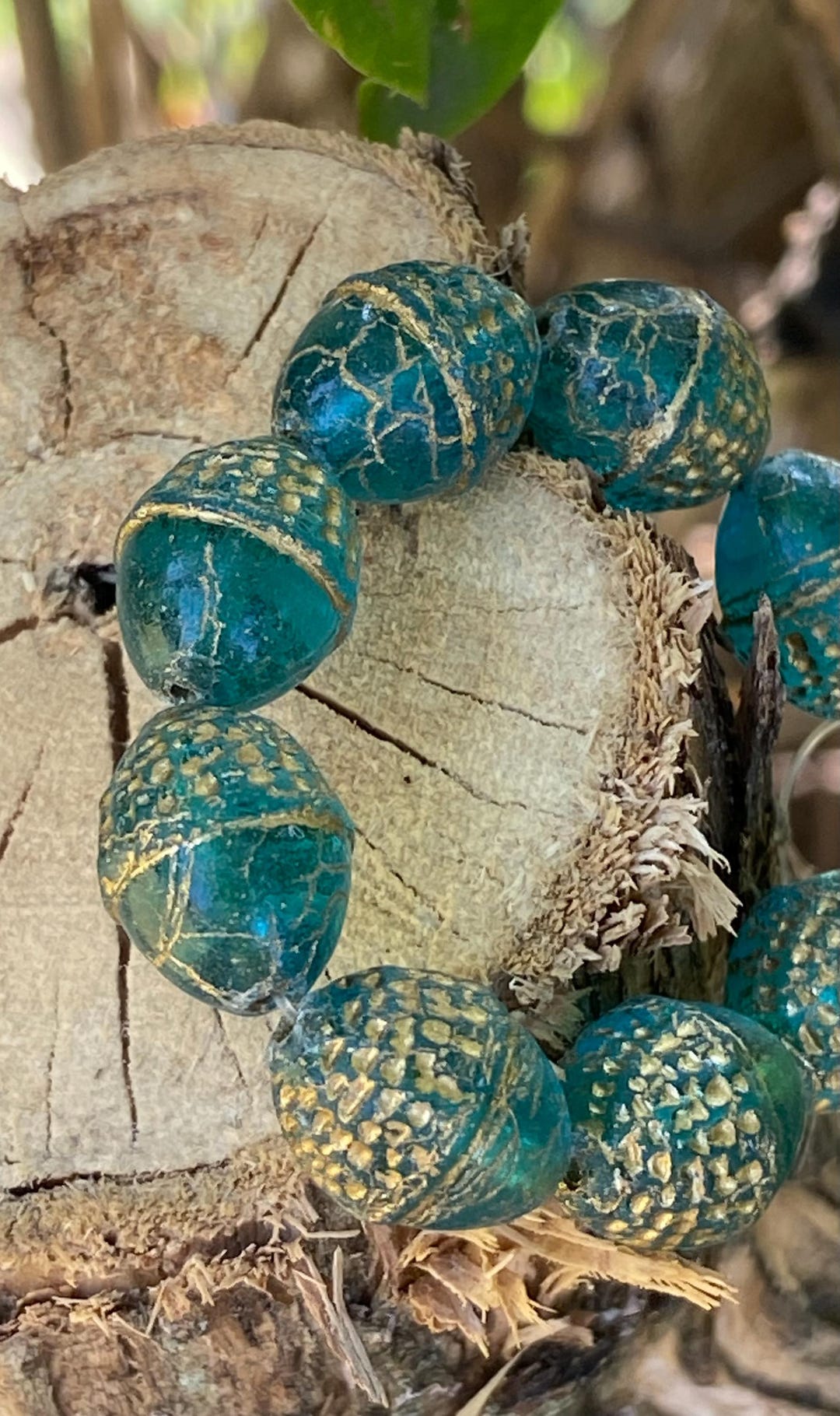 Acorn Beads - Fall Beads - Czech Glass Beads - 10x12mm - 8pcs - Etsy