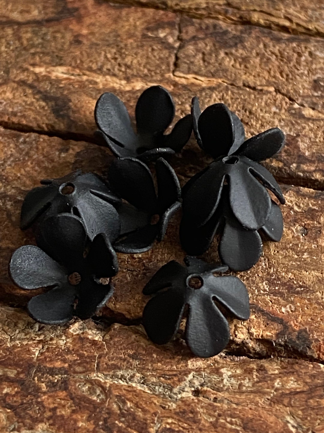 Metal Flower Bead Cap Flower Bead Caps Bead Caps Flower Caps 8x4mm - Etsy