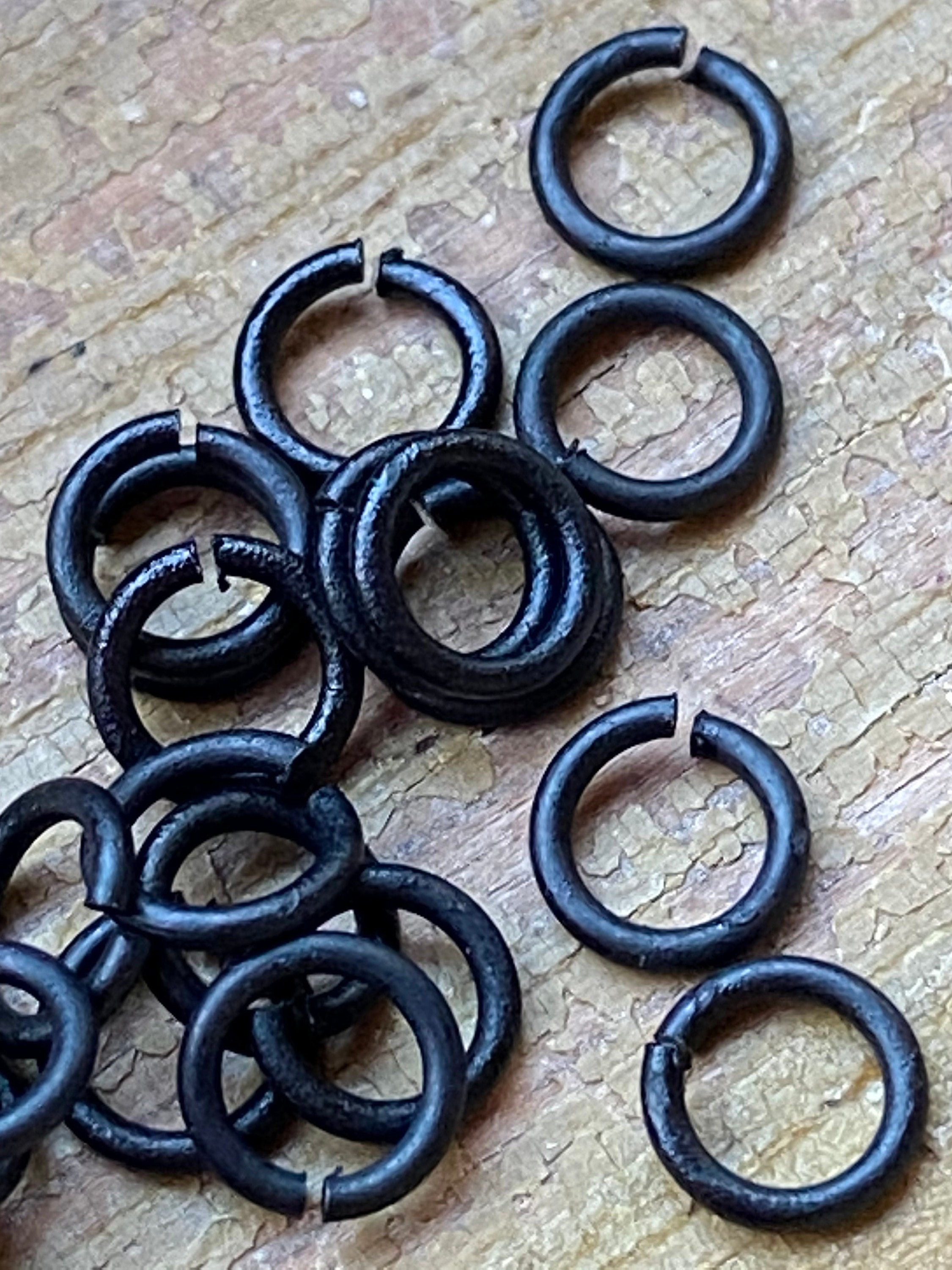 Matte Black Jump Rings Black Jump Rings Matte Black Rings - Etsy