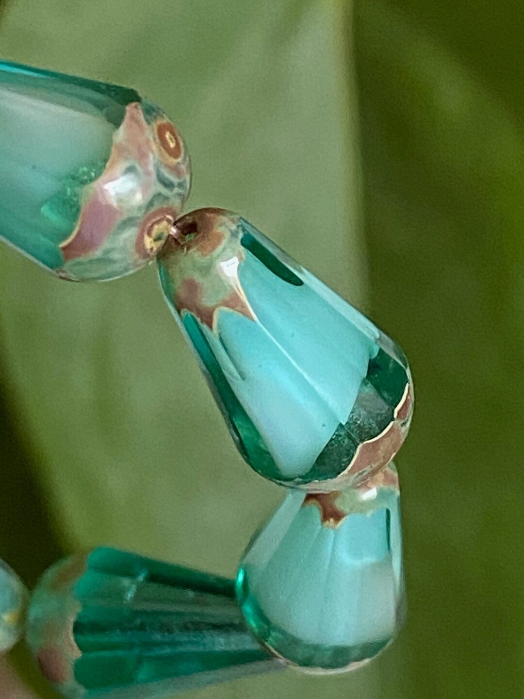 Drop Beads Czech Glass Beads Teardrop Beads Faceted Beads Tear Drop ...