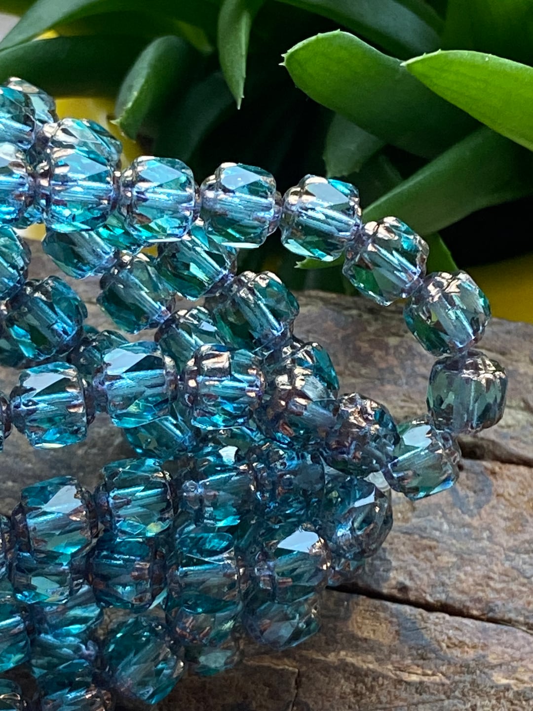 Czech Glass Beads - Cathedral Beads - Crown Beads - New Czech Beads ...