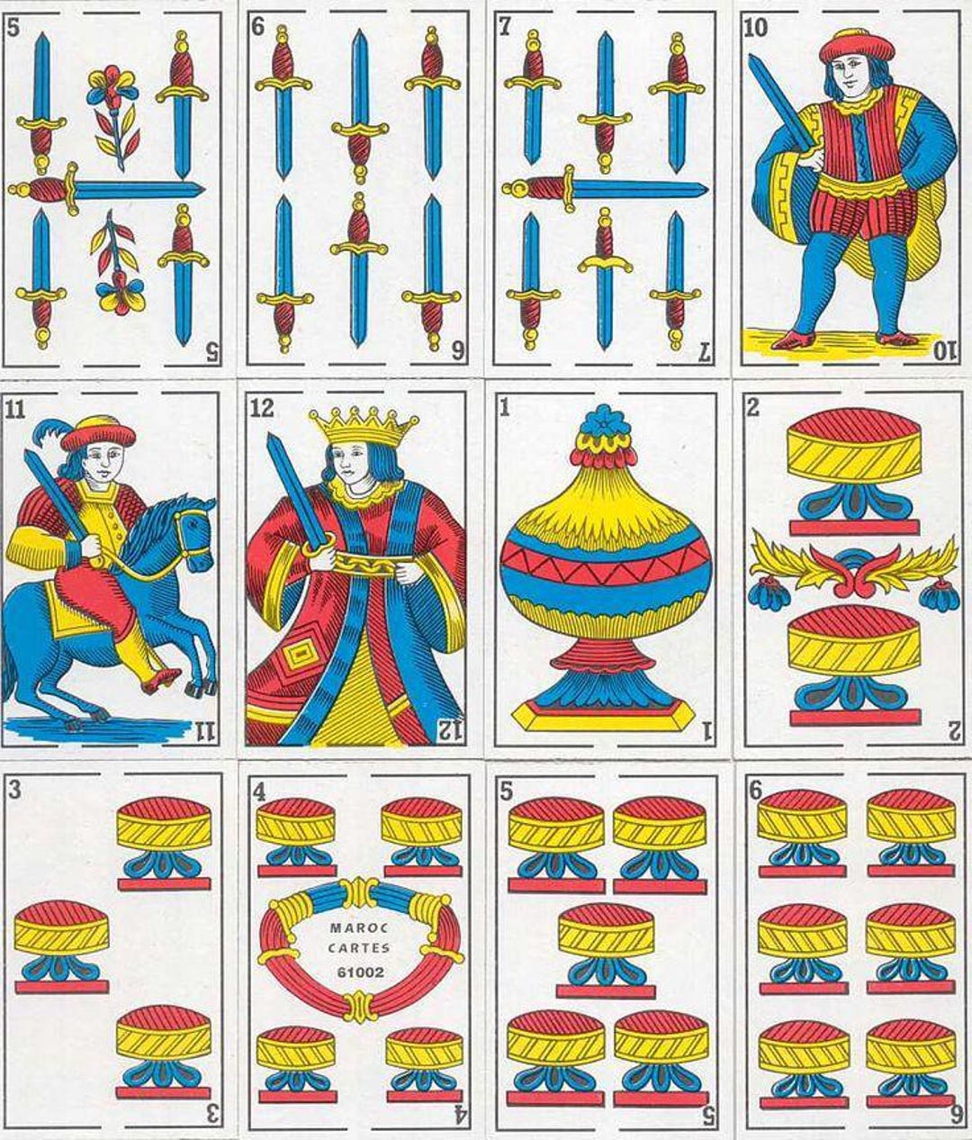 Cartas Baraja Española Juegos De Azar - Etsy