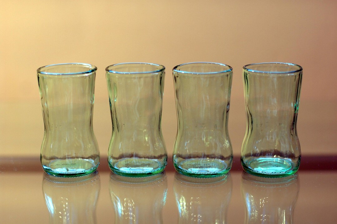 YAVA Glass - Recycled Coca Cola Soda Bottle Glasses (set of 4) - Etsy