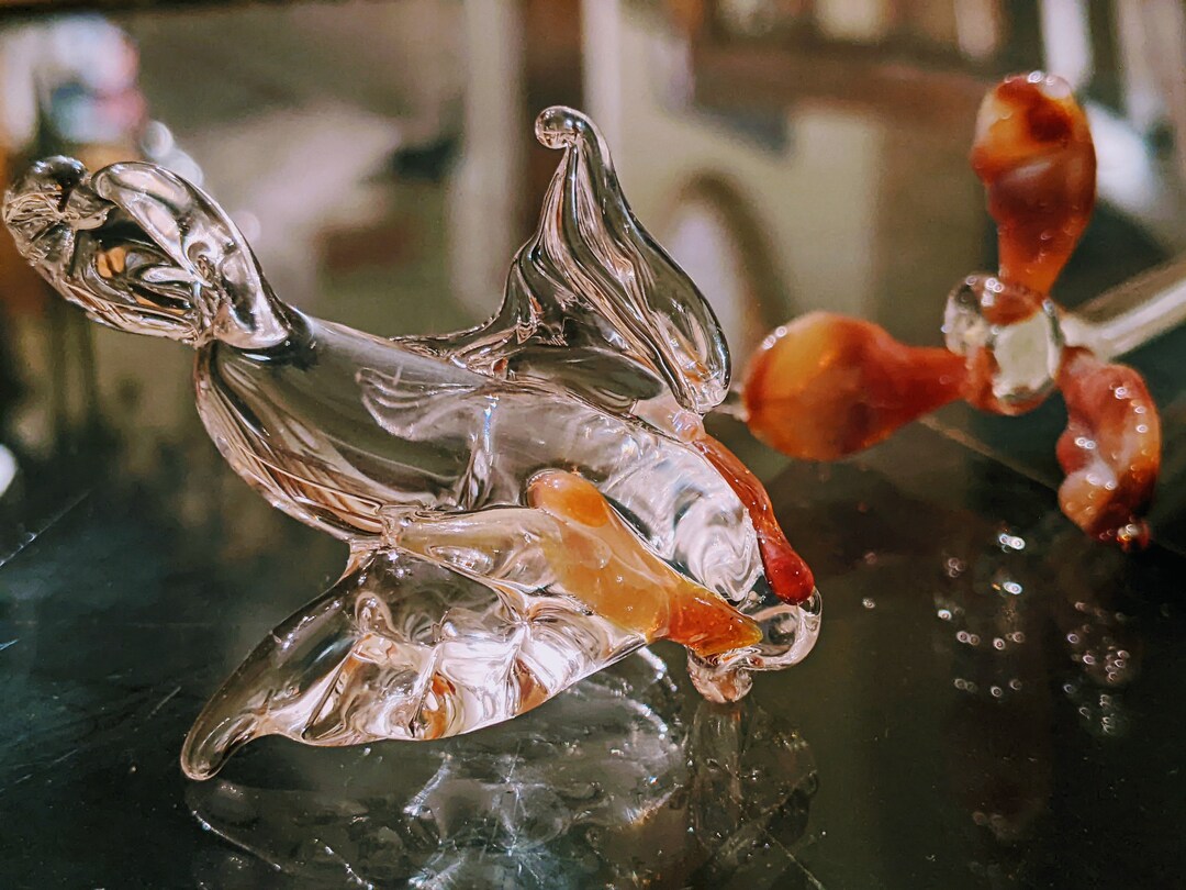 YAVAGLASS Borosilicate Glass Fish Figurine - Etsy