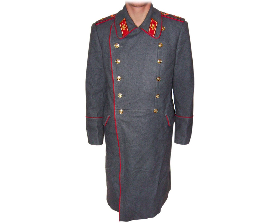 Soviet Army Marshall Long Winter Overcoat, USSR Overcoat, Soviet ...