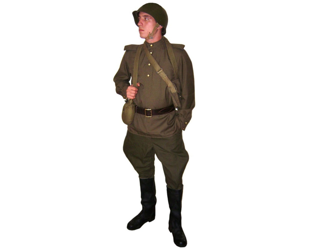 Soviet Infantry WWII Uniform, Soviet Military Uniform, Red Army Officer ...