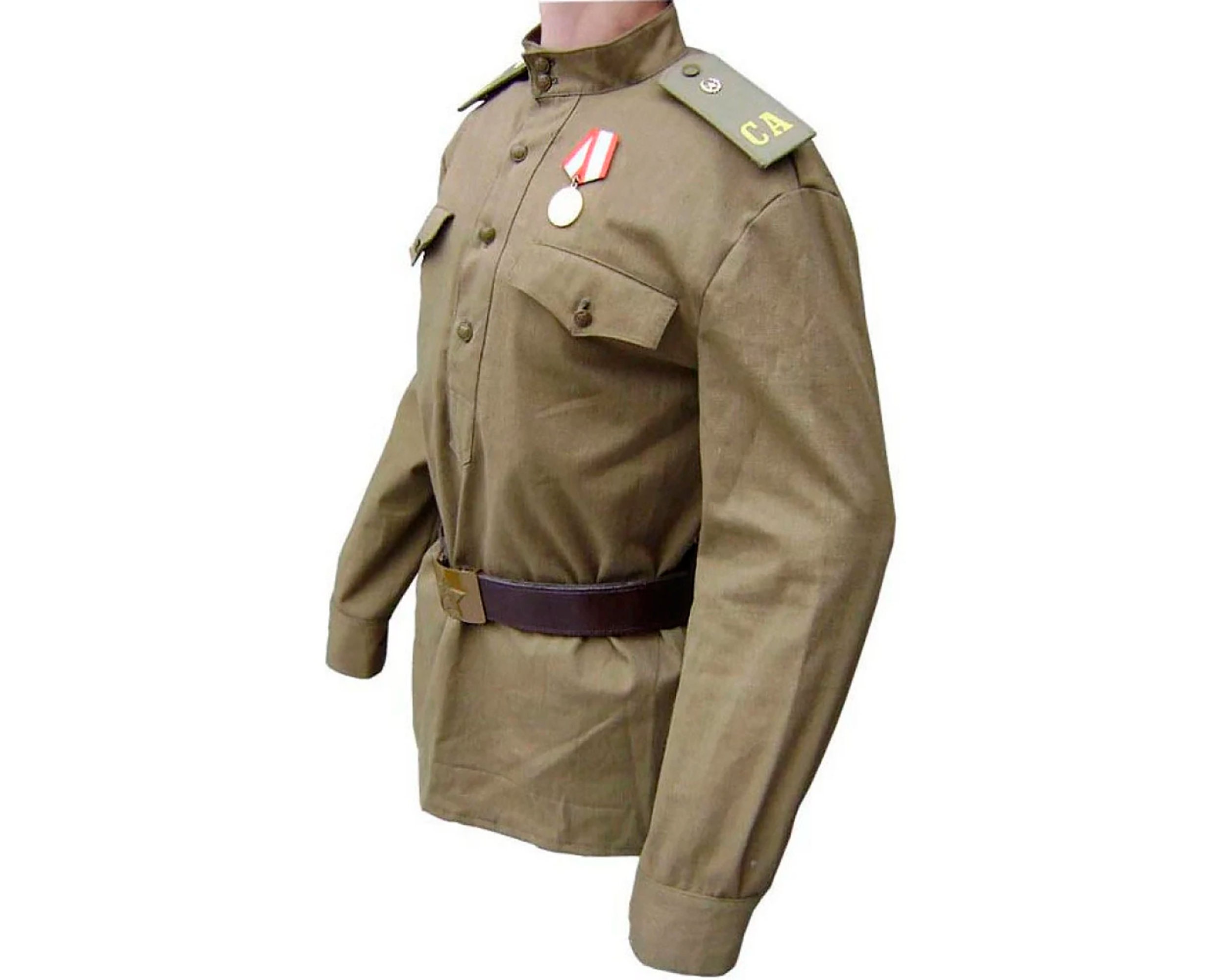 Soviet Army Shirt Gimnasterka, Soviet Vintage Uniform, Soviet Military ...