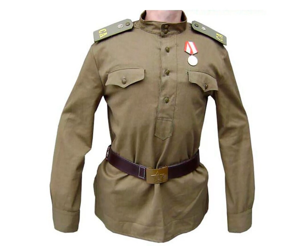 Soviet Army Shirt Gimnasterka, Soviet Vintage Uniform, Soviet Military ...