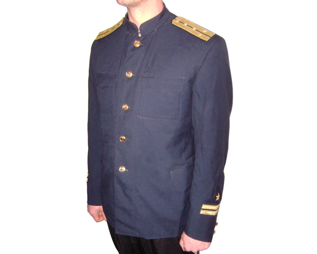 Soviet Navy Officers Blue Jacket, Soviet Vintage Uniform, Soviet ...