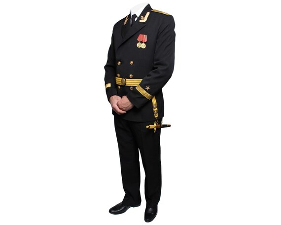 Soviet Naval Parade Uniform, Soviet Black Uniform, So… - Gem