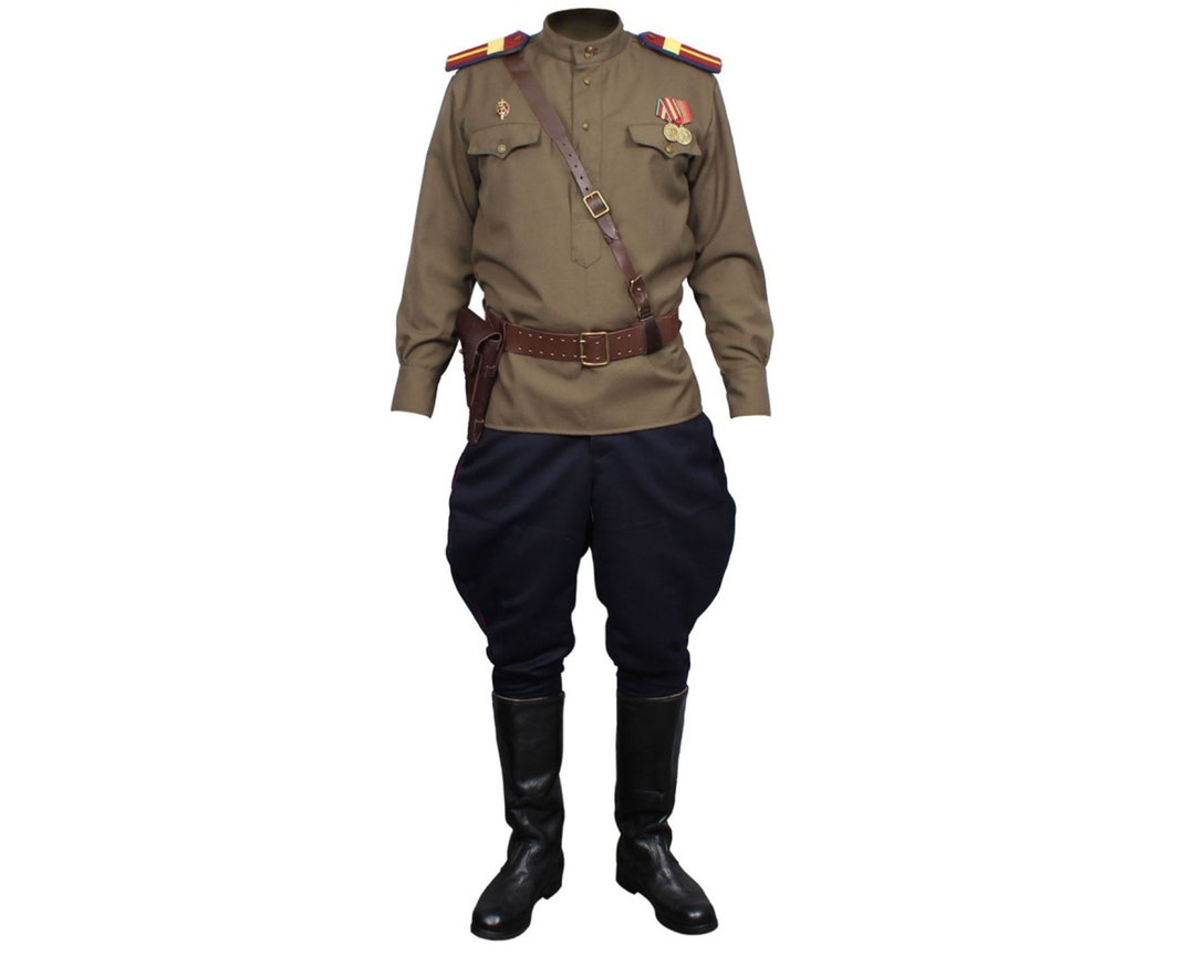 Red Army WW2 NKVD Military Uniform, Soviet NKVD Uniform, Red Army Suit ...