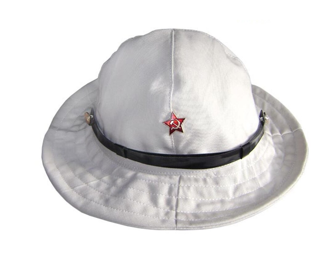 Soviet White Afghanka Hat, Soviet Boonie Hat, Red Army Military Cap ...