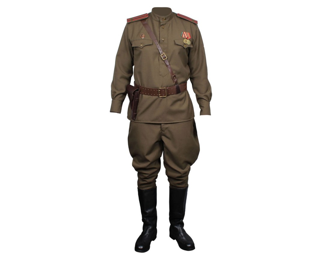 Soviet RKKA Infantry Uniform, USSR Officer Uniform, Red Army Suit, Soviet Vintage Suit, USSR ...