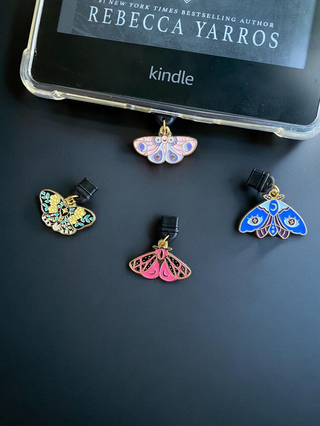 Whimsical Moth Kindle Charm, Fantasy Charms, Moth Charms, Fantasy ...