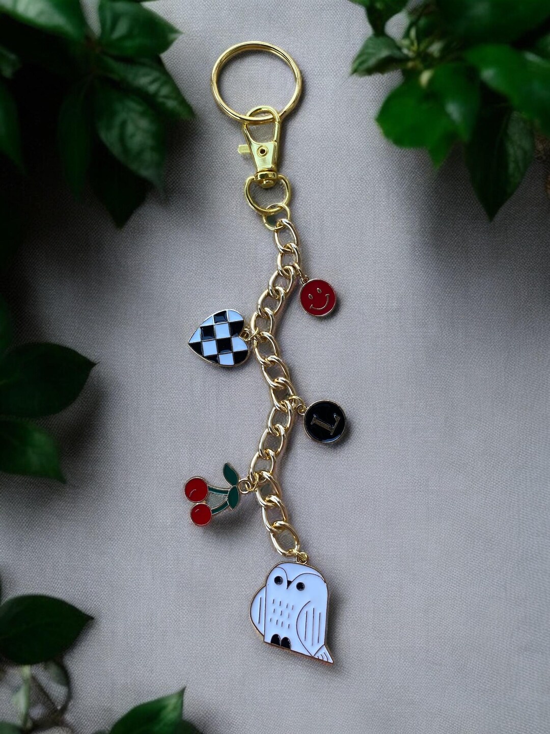 Custom Charm Keychain, Personalized Keychain, Choose Your Own Charms ...