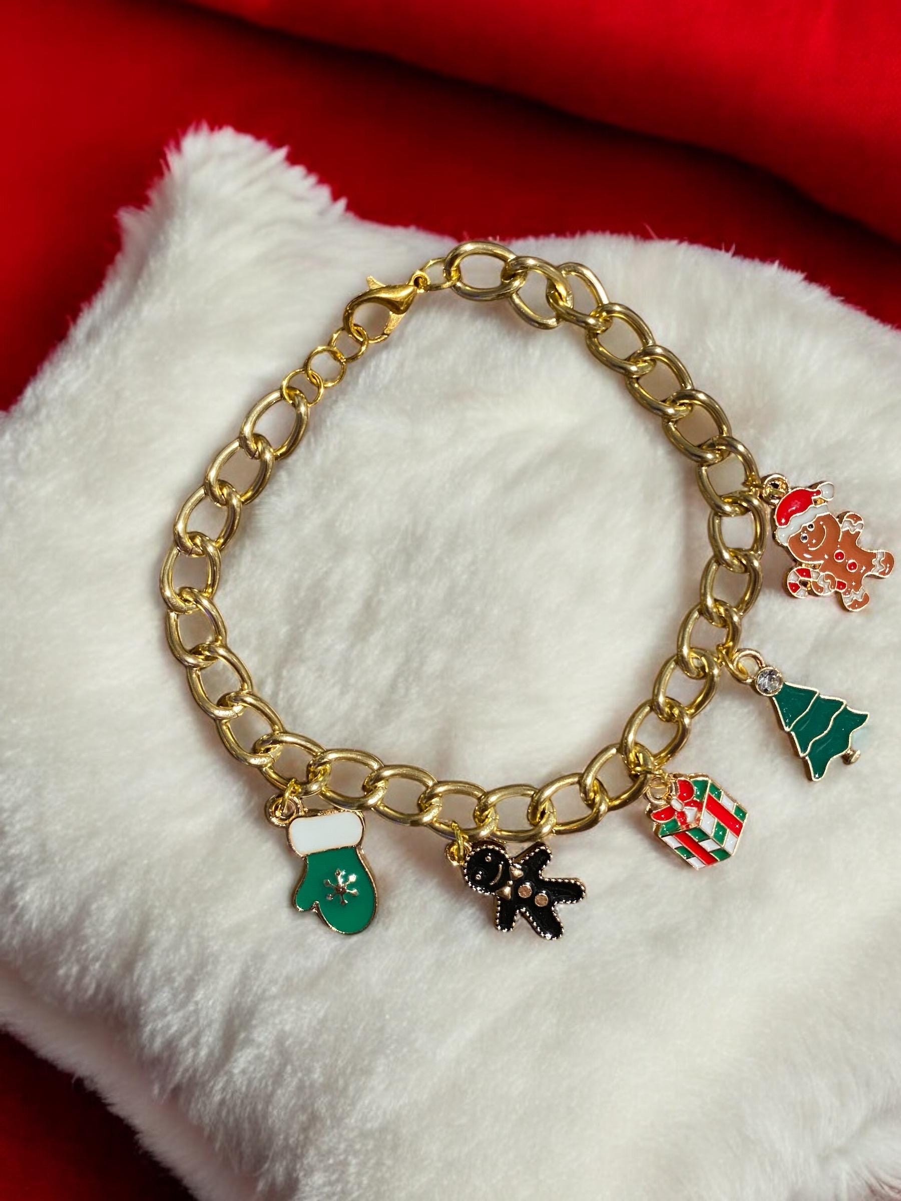 Christmas Charm Bracelet, Personalized Bracelet, Choose Your Own Charms ...