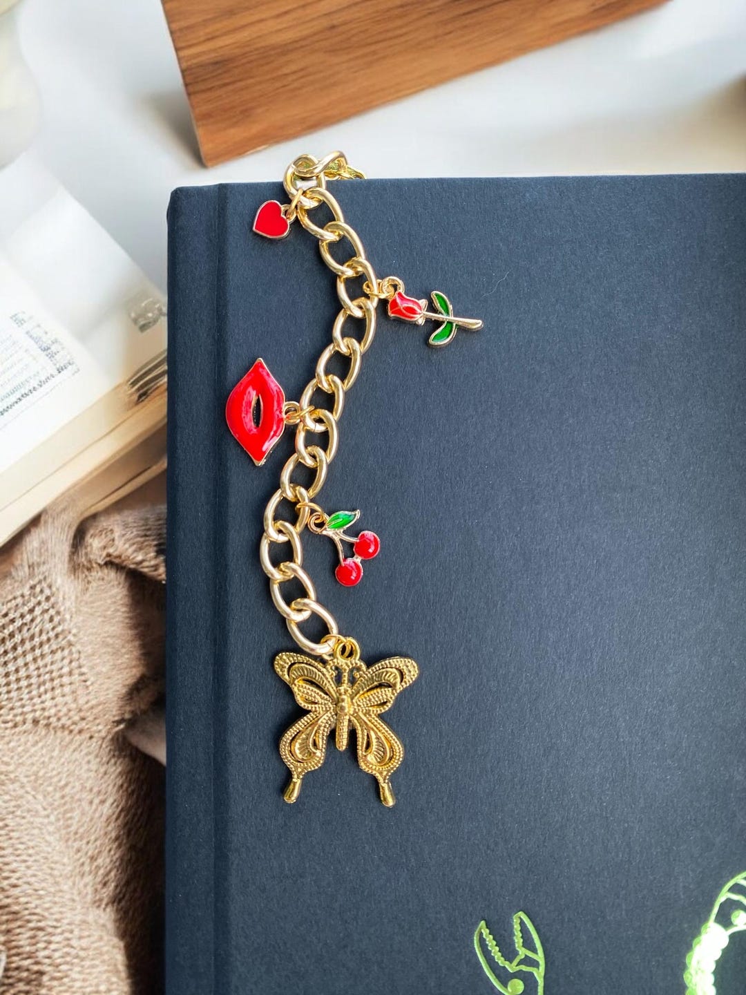 Custom Charm Bookmark, Personalized Bookmark, Choose Your Own Charms ...