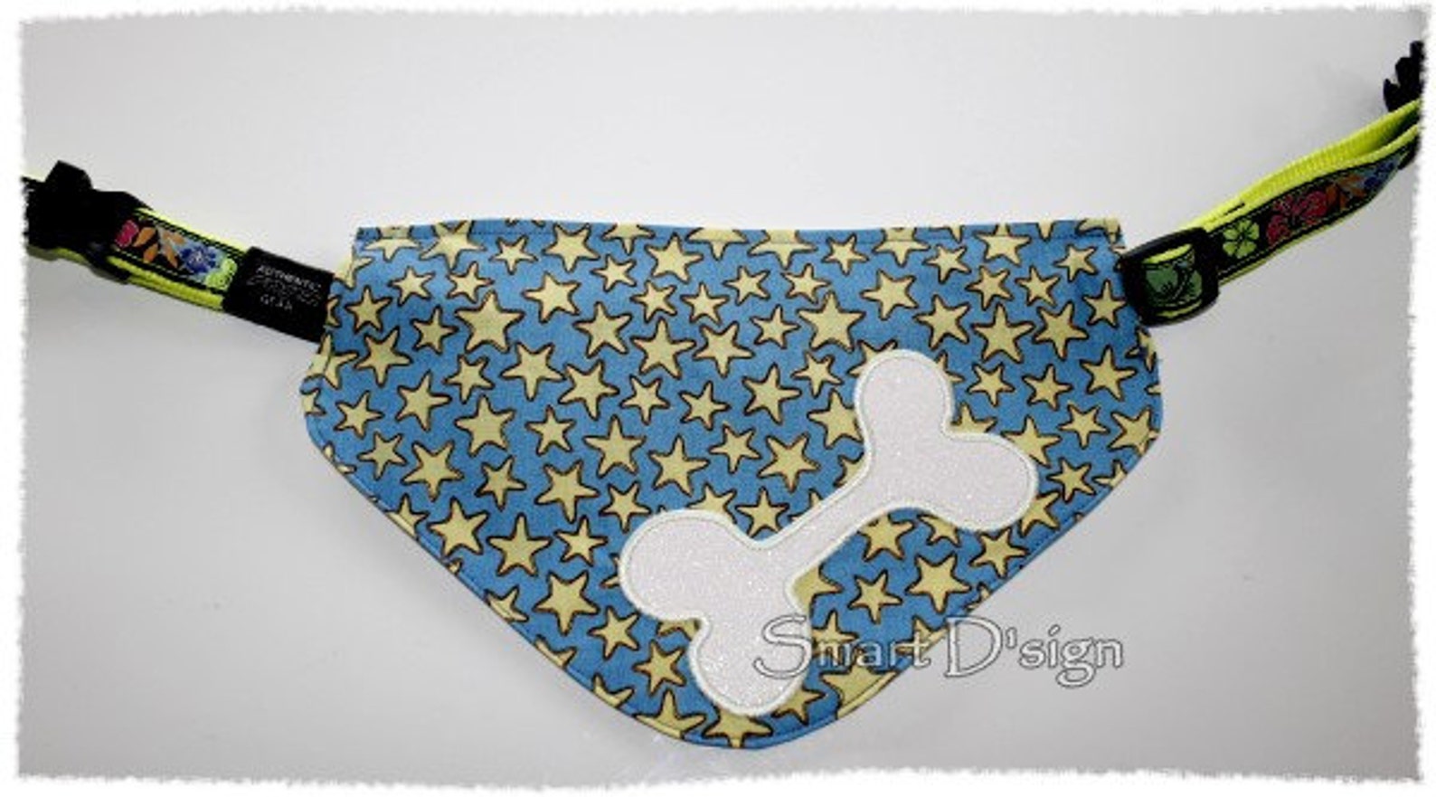 ITH Machine Embroidery Design 8 Dog Collar Bibs Bandanas 5x7 Inch Hoop ...