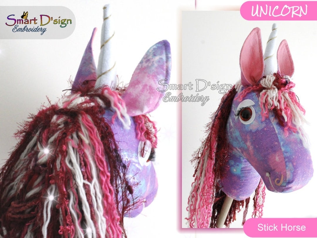 Unicorn Hobby Horse Riding Stick E-book PDF Pattern With Machine ...