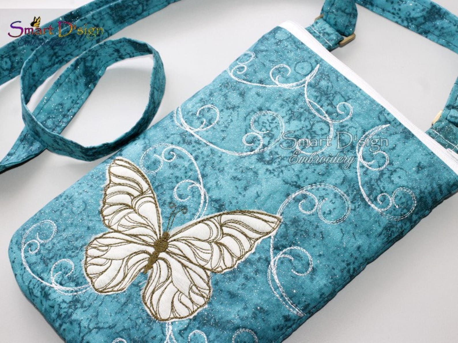 ITH Butterfly - Cross Body Bag Machine Embroidery Design 8x12 Inch ...