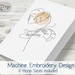 Beautiful OUTBACK FLOWER No. 7 - Line Art | Machine Embroidery Design ...