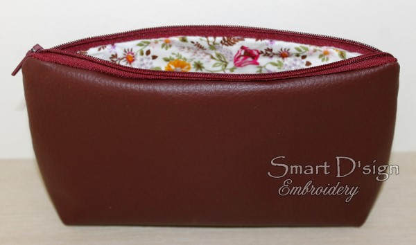 ITH Machine Embroidery Design Cosmetic Bag With Lining and Inside ...