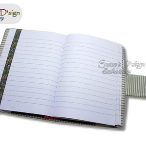 ITH Book Cover A5 CURVE E-book Machine Embroidery Design In-the-hoop ...