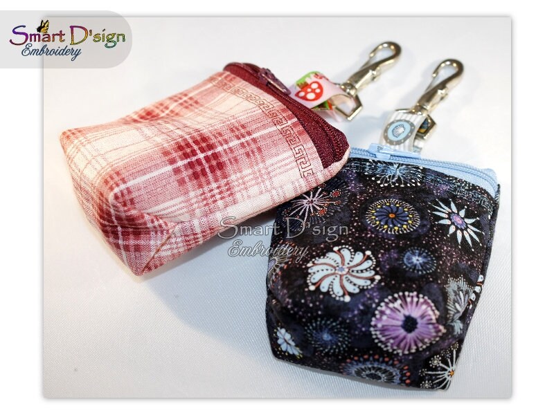 No Sew EXCLUSIVE 3D Flat Bottomed ITH Zipper Bag | 3D Spacious ITH Bag ...